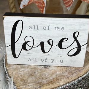 Poor Boy | Accents | Nwt Poor Boy Woodworks Mini Wood Block Sign ...